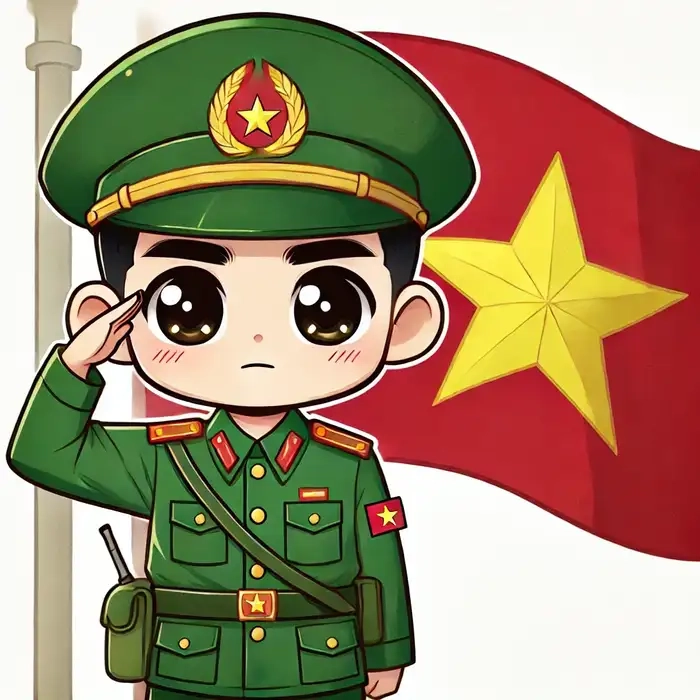 Bộ sưu tập ảnh chú bộ đội chibi đáng yêu cho mọi lứa tuổi